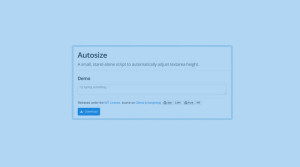 Autosize: dynamic textarea sizing plugin